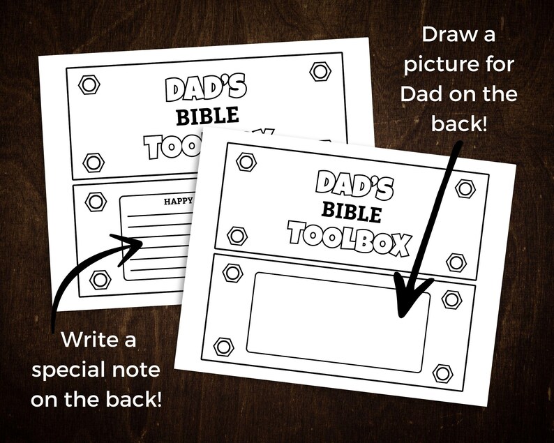 Fathers Day Bible Craft, Fathers Day Gift Box, Toolbox for Dad Sunday ...