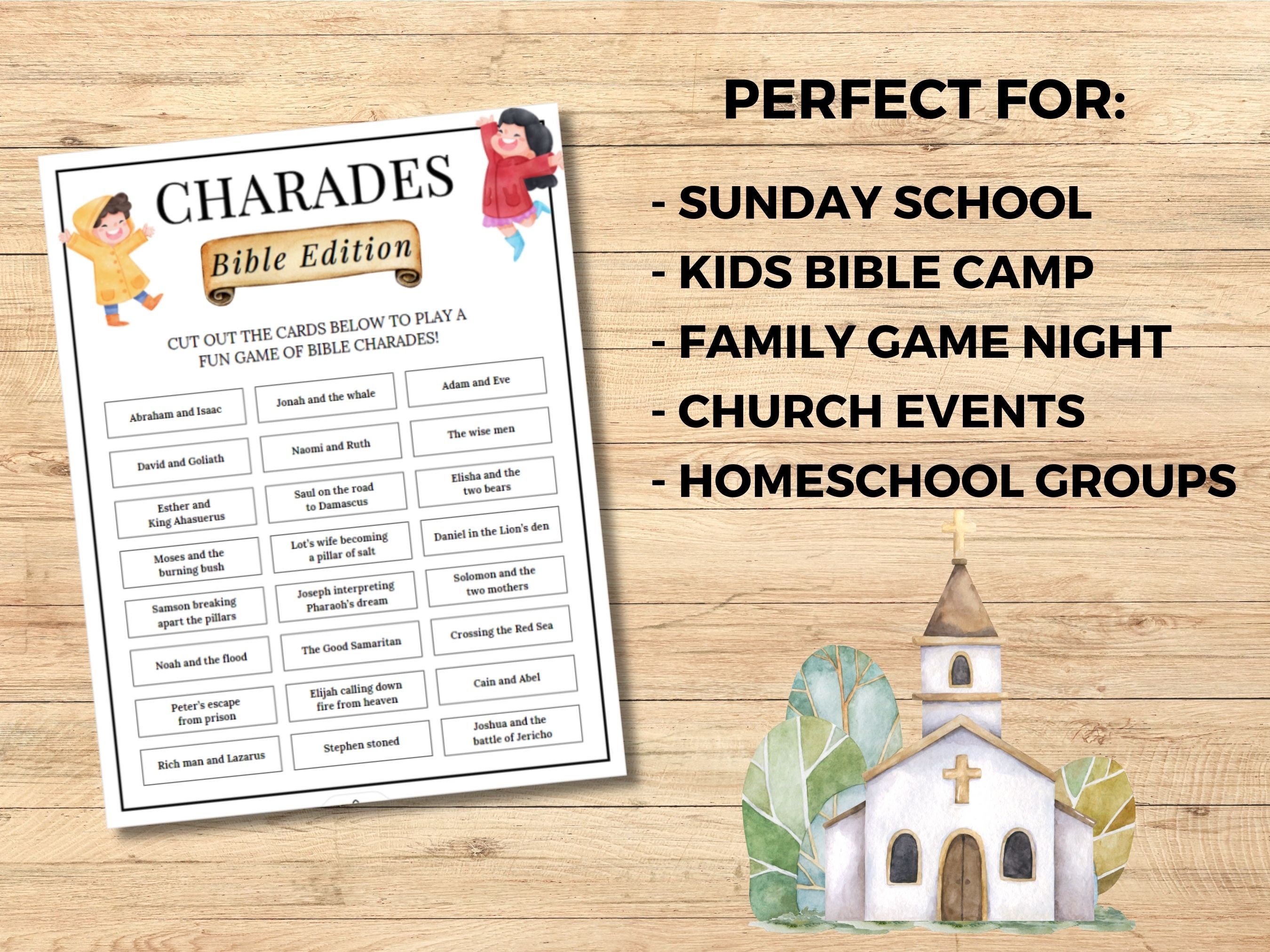 Bible Games for Kids Kids Bible Study Game Christian Games Sunday ...