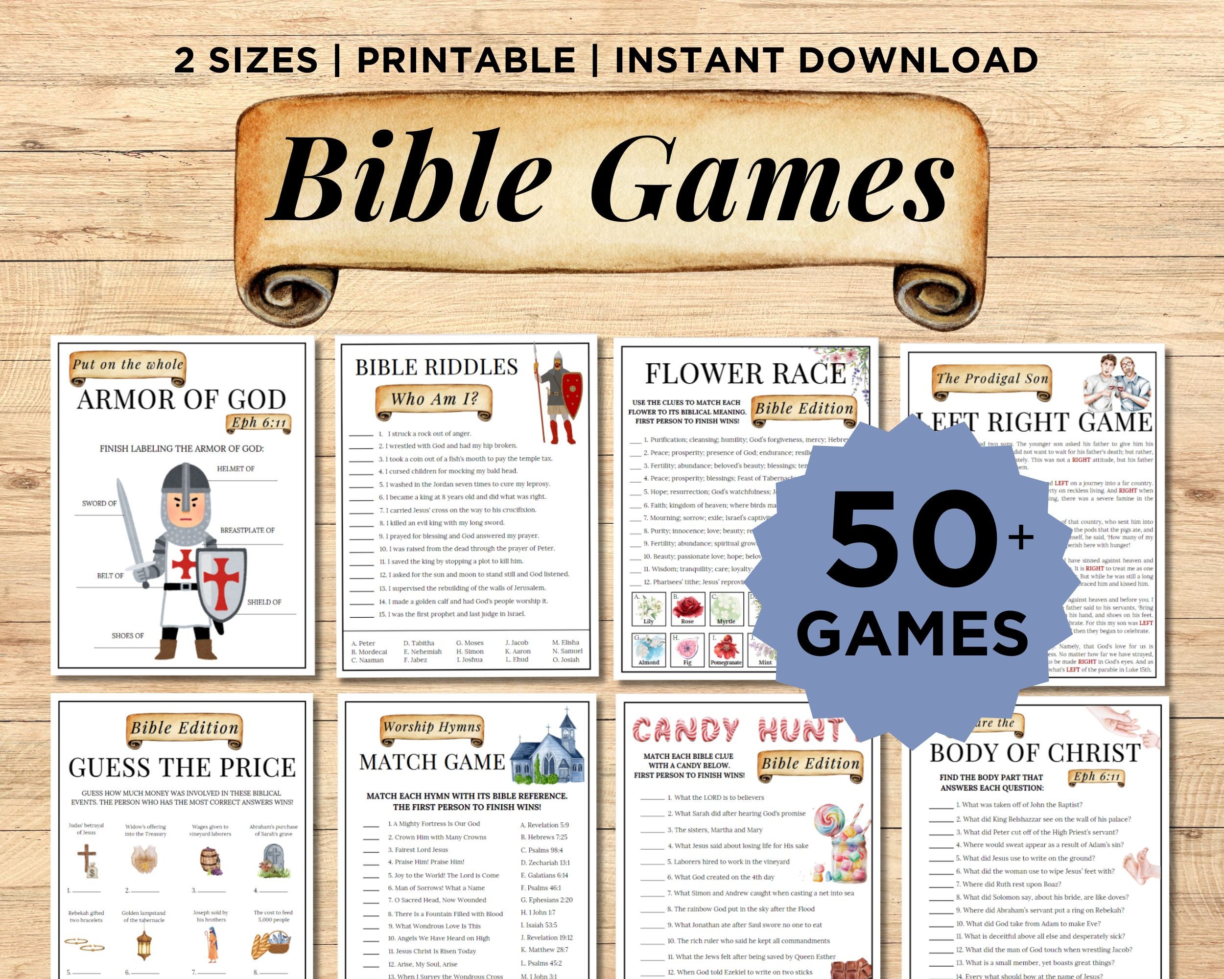 Bible Games for Kids | Seminary Printables | Religious Education ...