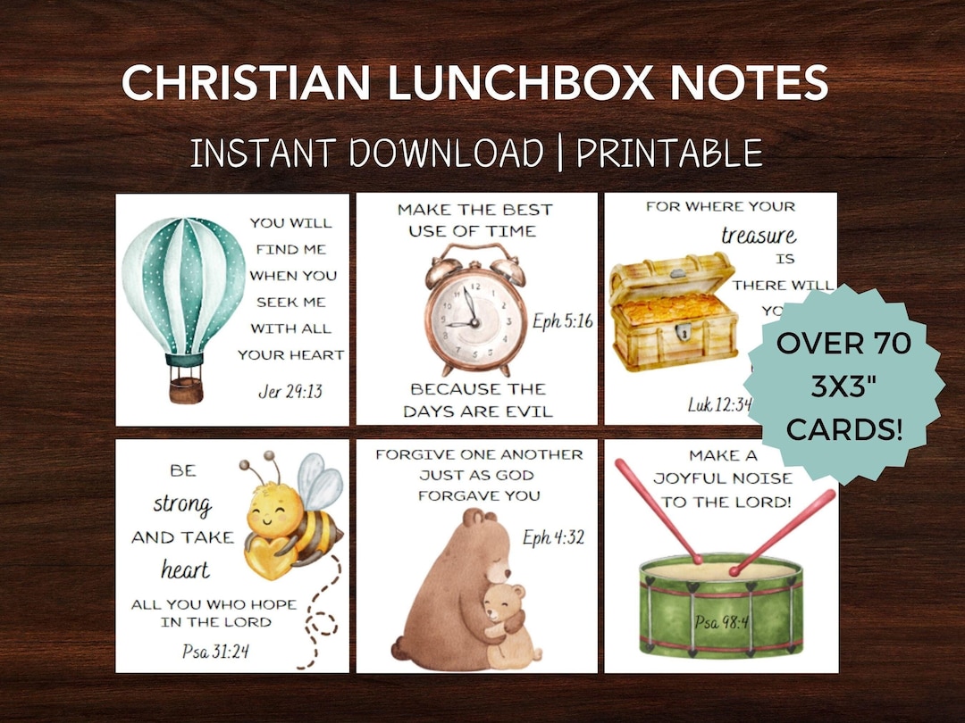 Lunchbox Notes | Christian Lunch Box Notes | Lunchbox Cards ...