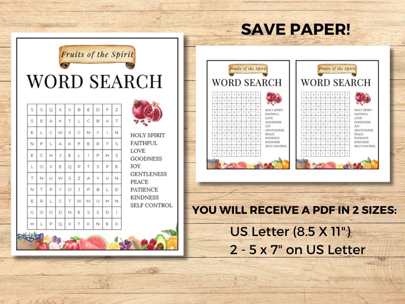 Fruit of the Spirit | Bible Games for Kids | Children's Ministry Word ...