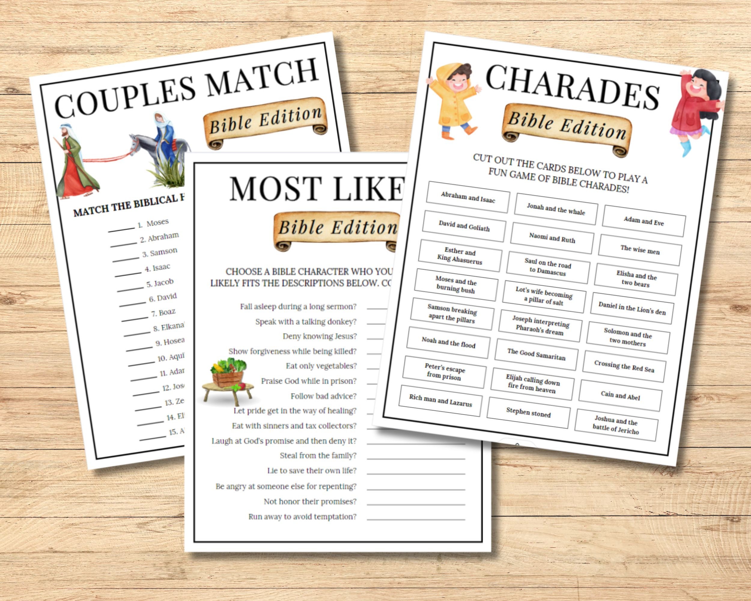 Bible Games for Kids Seminary Printables Religious Education Morning ...