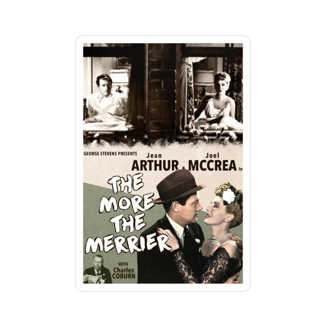 The More the Merrier Vintage Themed Alternative Film Poster Sticker - Etsy