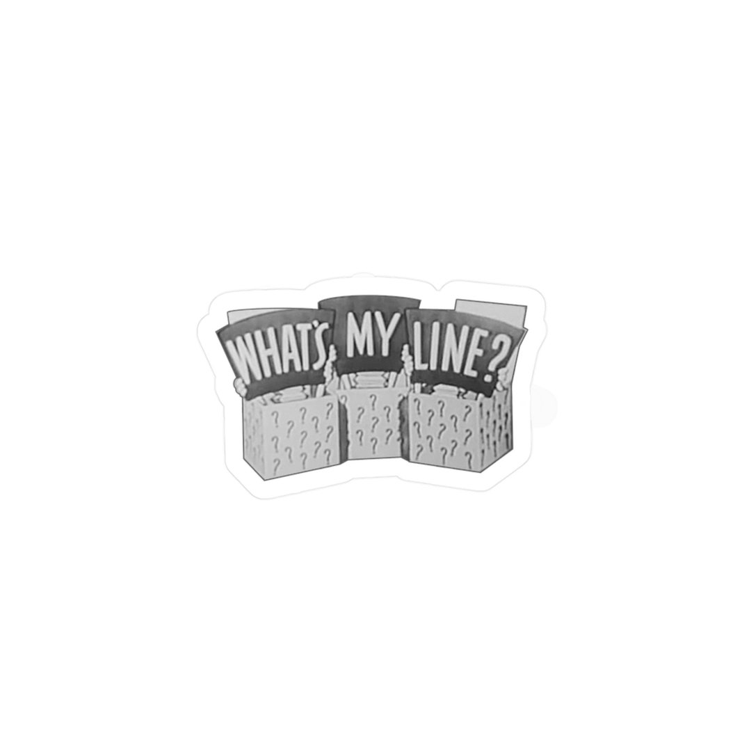 What's My Line Logo Sticker - Etsy