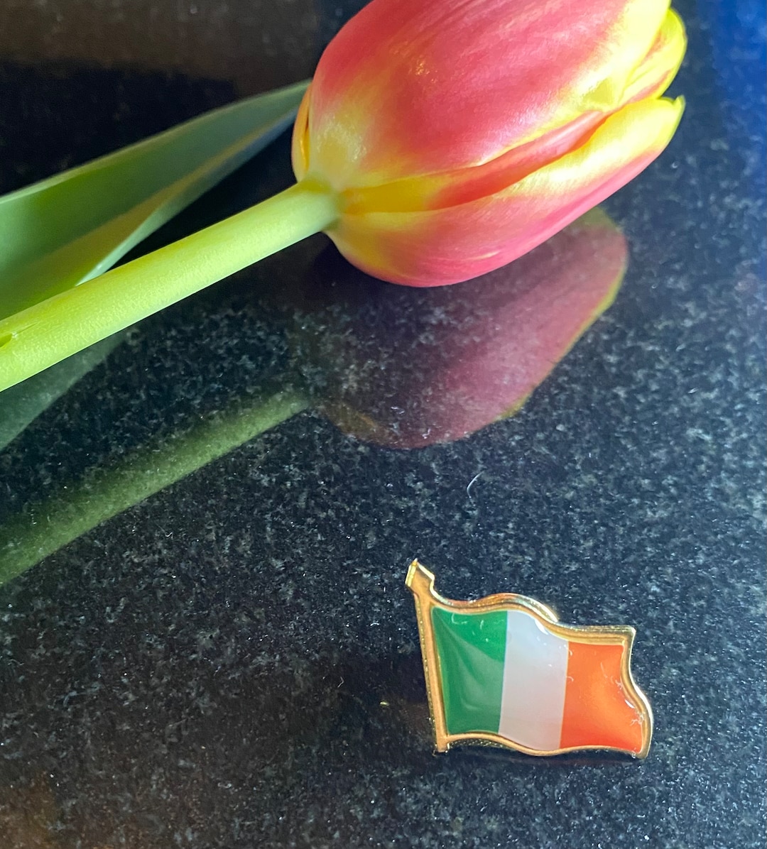 Irish Flag Pin Badge - Etsy