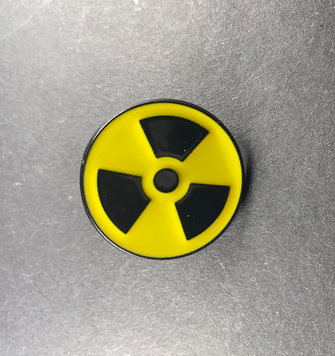 Radiation Sign Pin Badge - Etsy