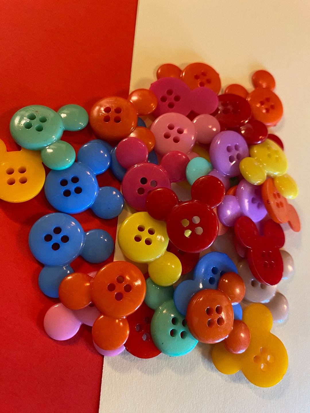 Mouse Ear Buttons - Etsy