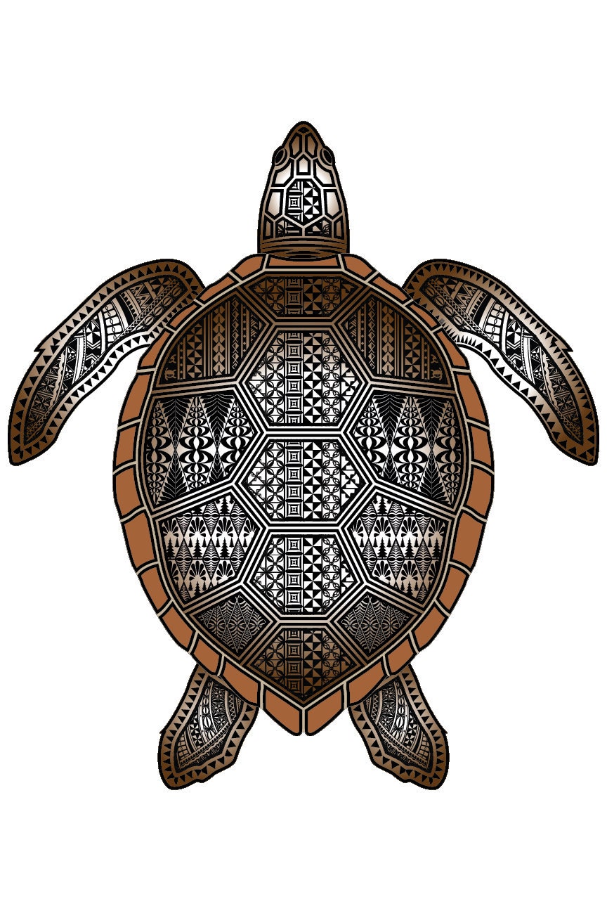 Tongan Turtle Tribal Pattern Digital Instant Download Svg Tribal Tongan ...