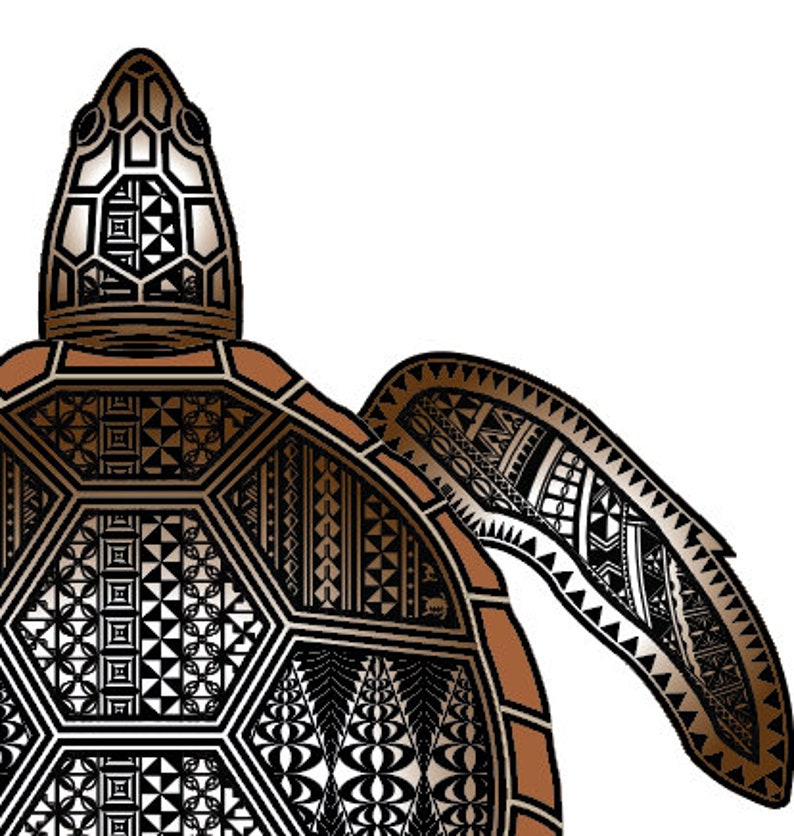 Tongan Turtle Tribal Pattern Digital Instant Download Svg Tribal Tongan ...