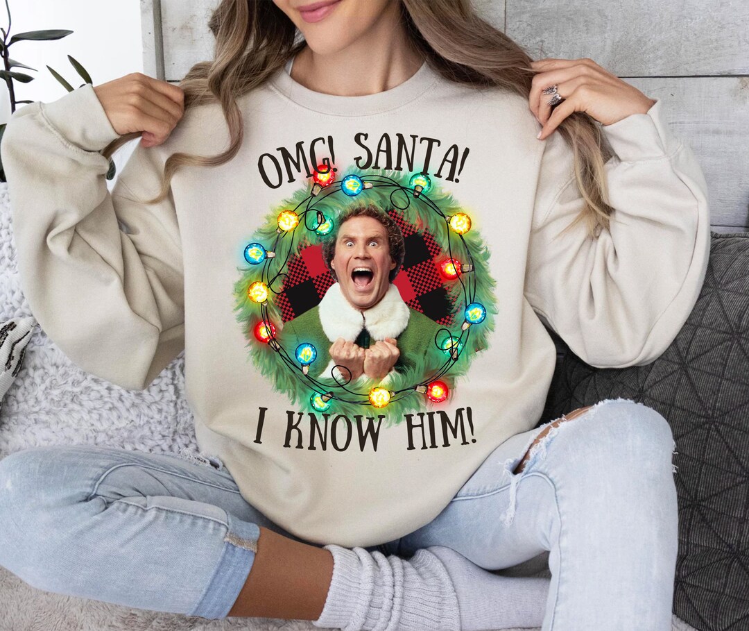 Buddy the Elf Santa Sweater Christmas Sweater Funny - Etsy