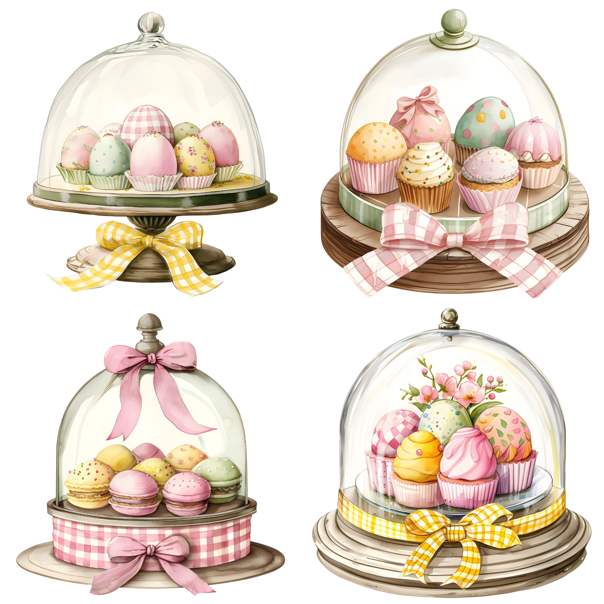 Easter Dessert Clipart Transparent PNG Instant Digital Download, Coffee ...