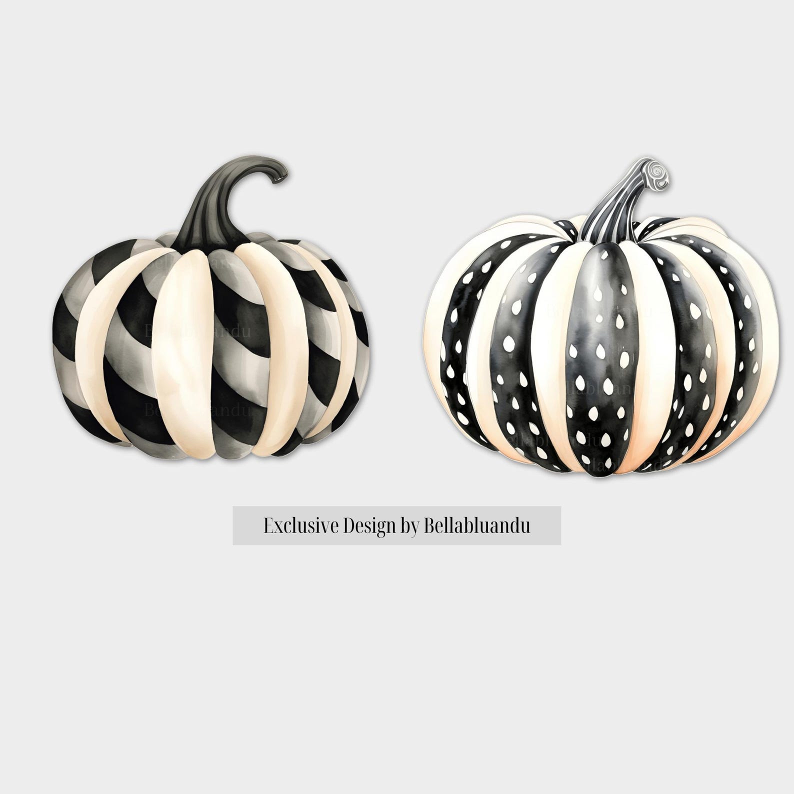Pumpkin Check Print Clipart Checkered Pumpkin Bundle for Home Décor ...