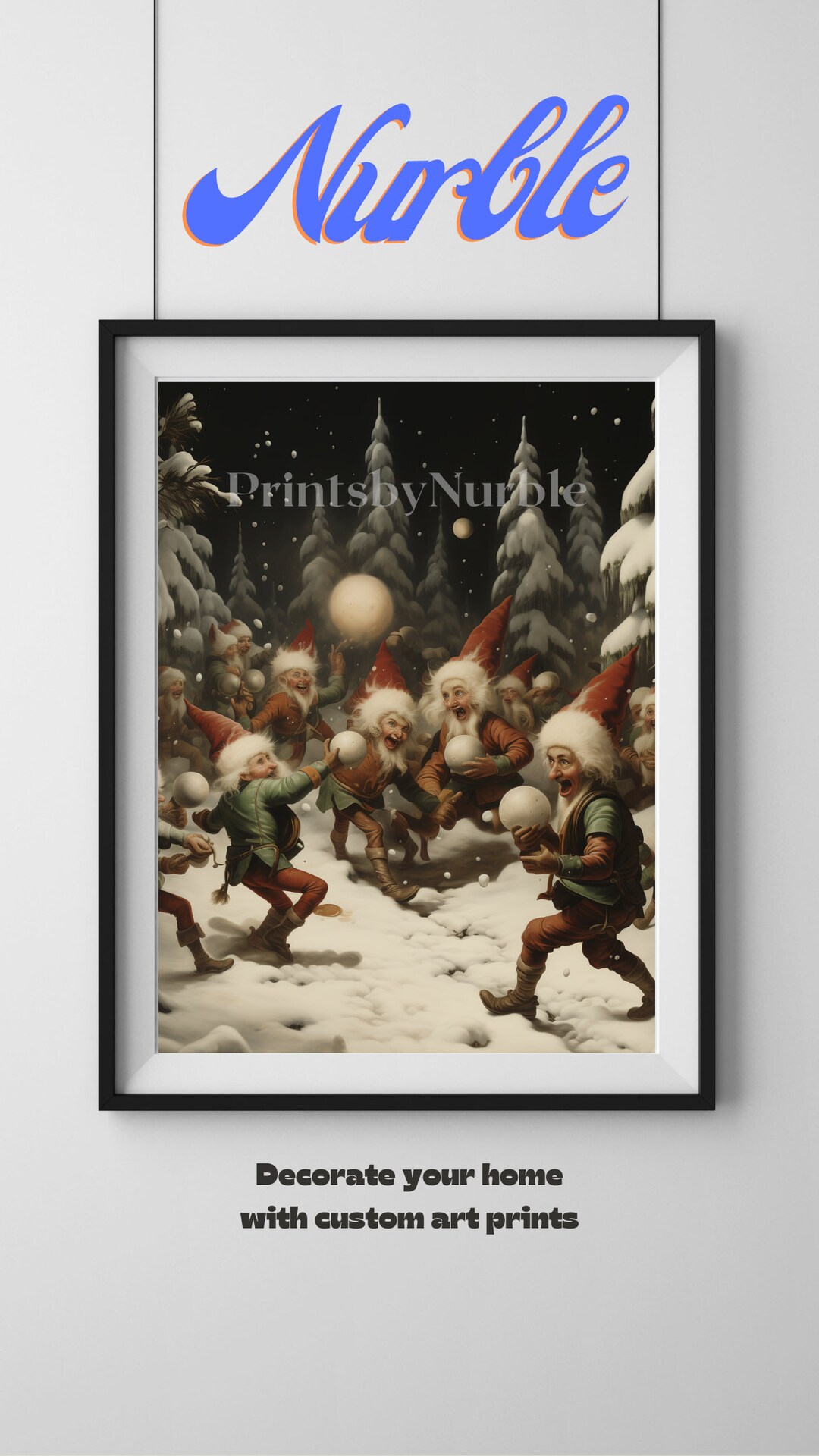 Santa's Elves Seasonal Snowball Fight Christmas Cryptids 3 Nurble - Etsy