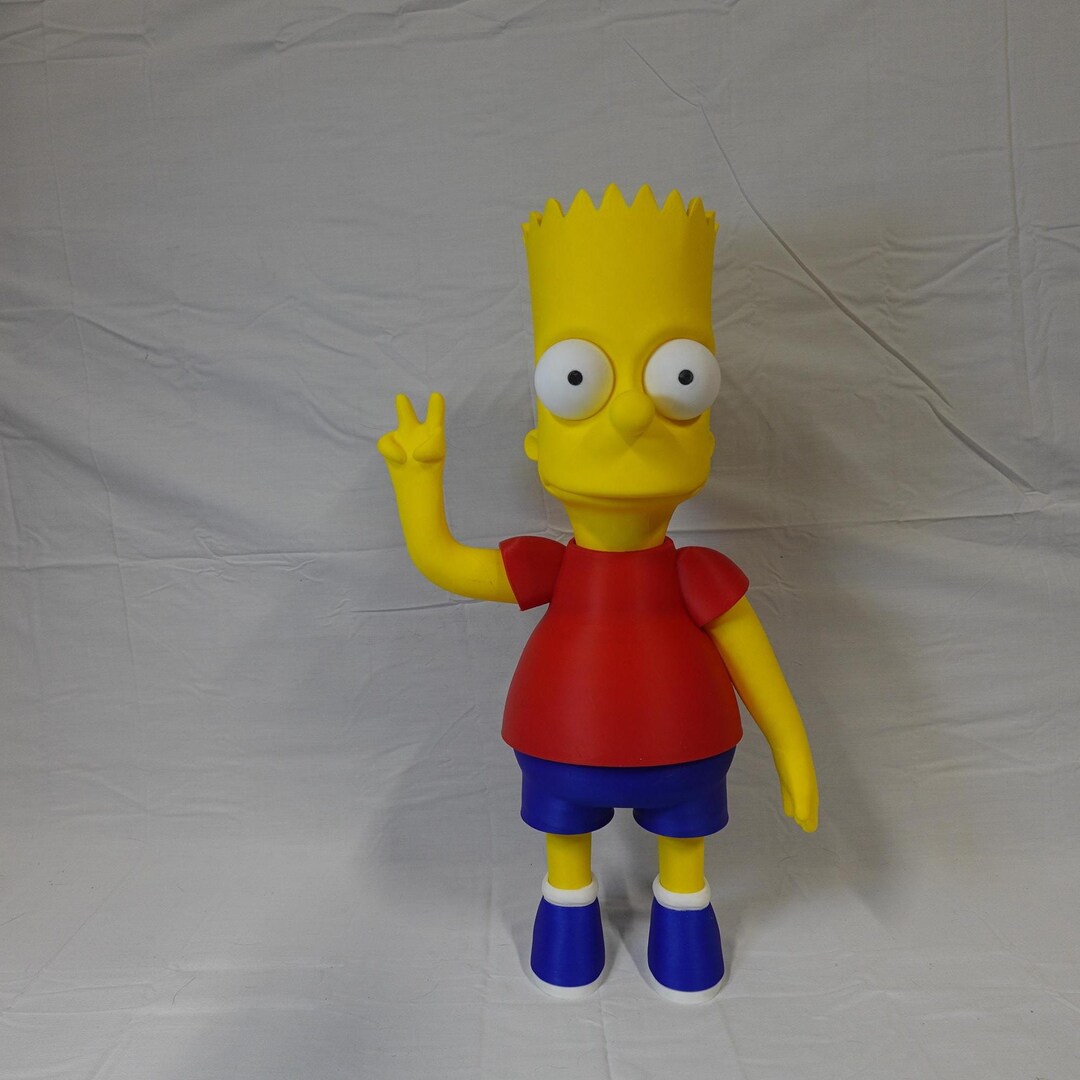 Bart Simpson 3d Printed Fan Art. Large Giant Scale 21" Tall - Etsy Canada
