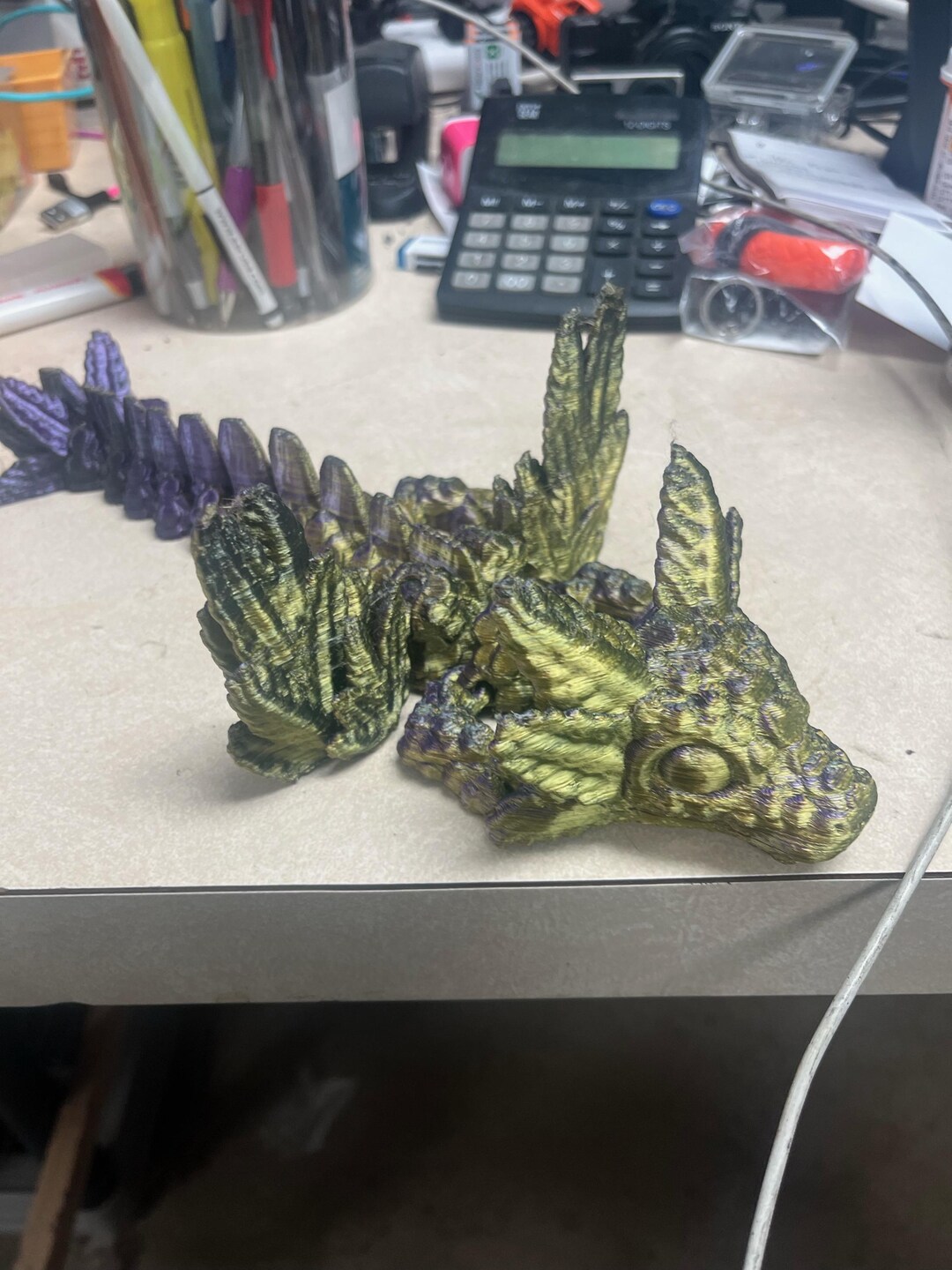 3d Printed Axolotol Baby Dragon by Cinderwing Articulating Dragon - Etsy