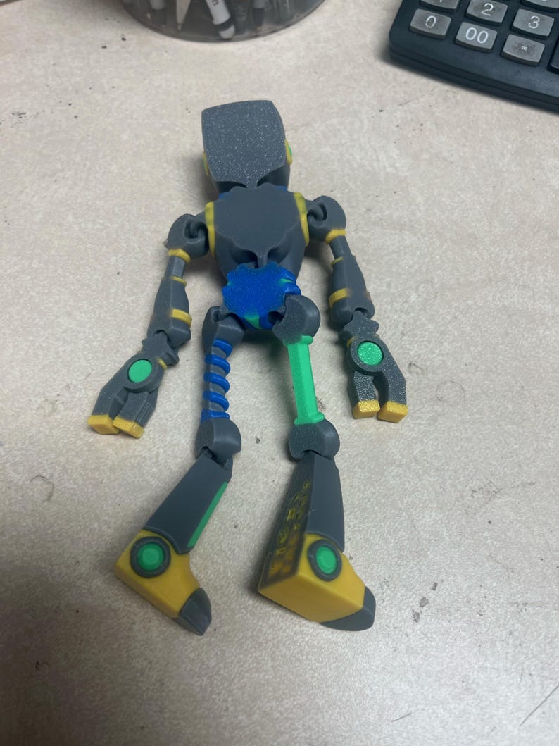 3d Printed Articulated Flexi Robot by Flexi Factory Fidget - Etsy