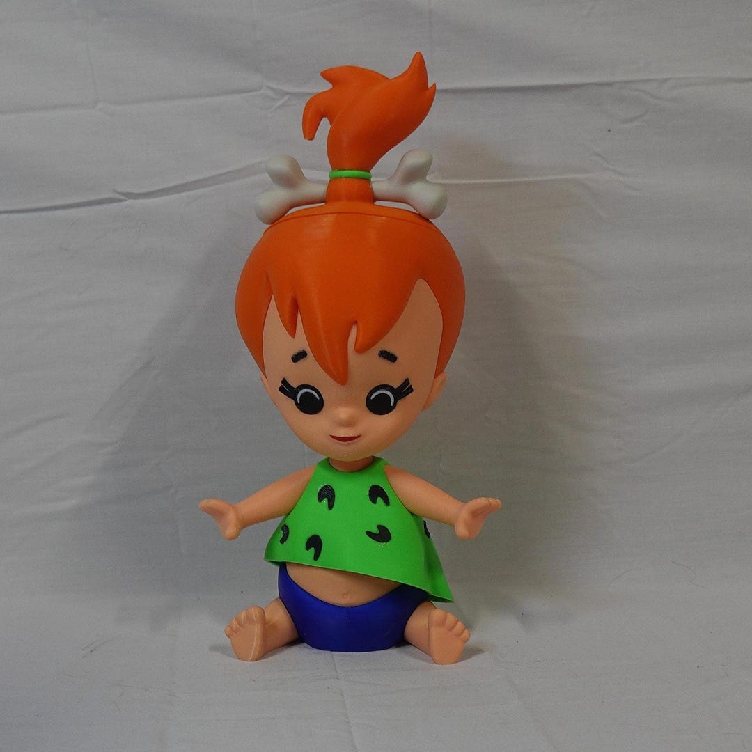 Pebbles Flintstone 3d Printed Fan Art. Large Giant Size. 12" Tall - Etsy