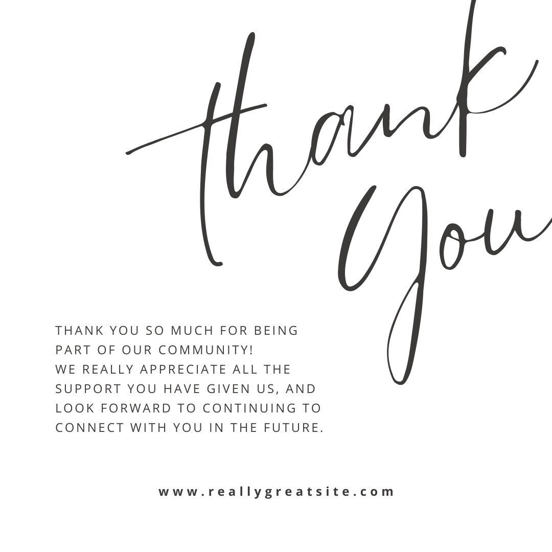 Simple Black White Basic Thank You Card Editable With Website Inlcuded ...