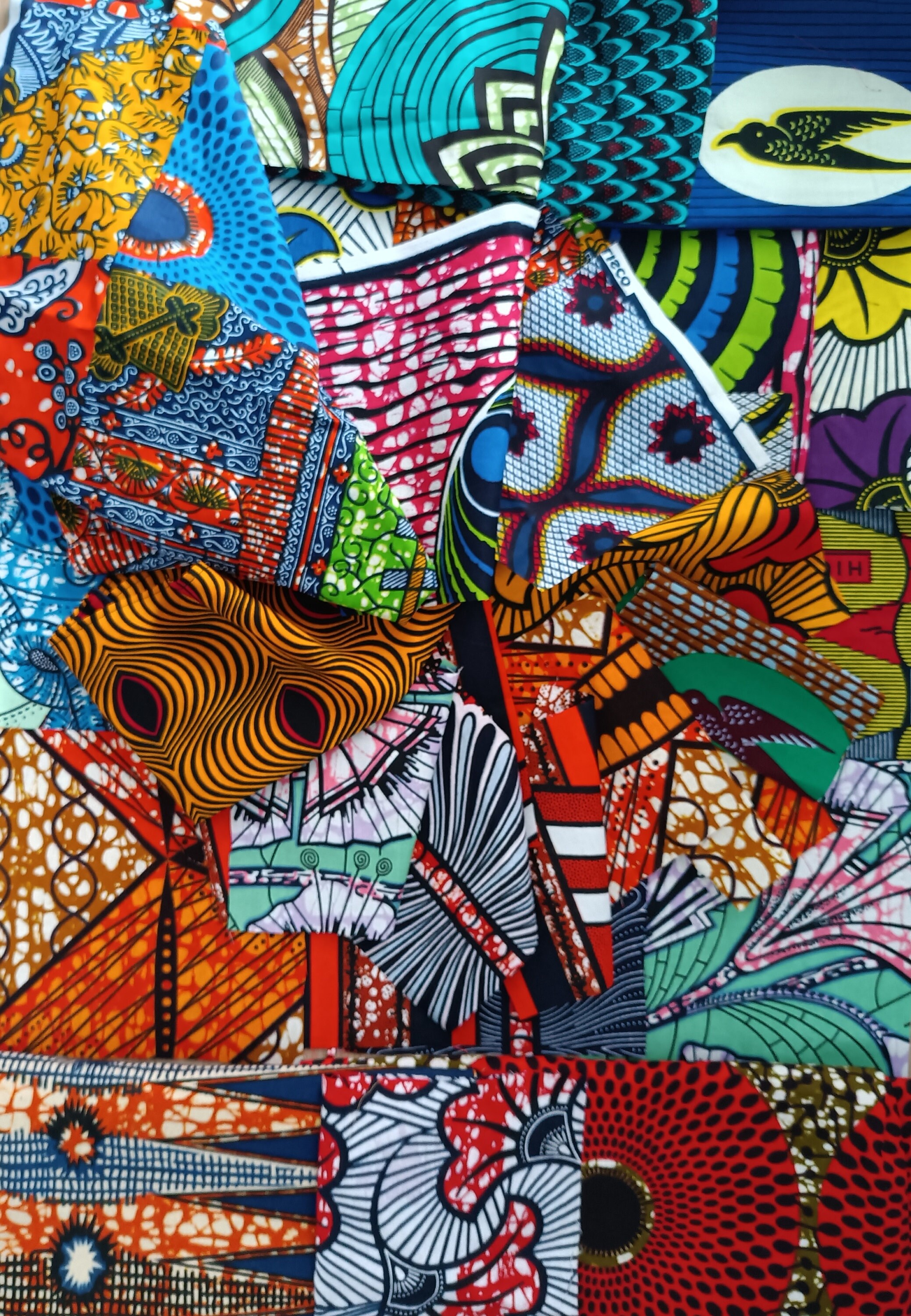 Assorted African Fabric Patchwork Wax Fabric Coupon Pack - Etsy