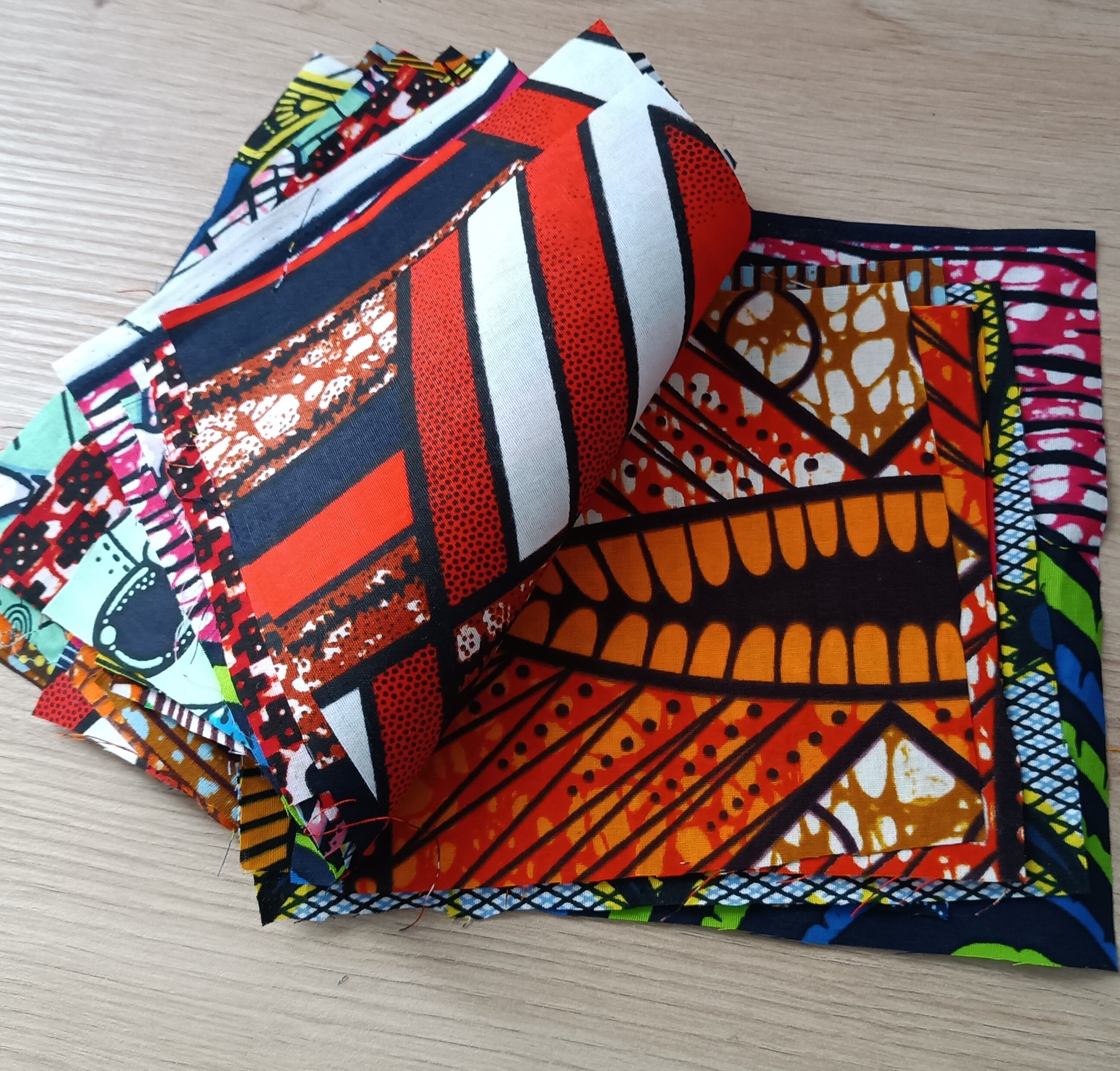 Assorted African Fabric Patchwork Wax Fabric Coupon Pack - Etsy