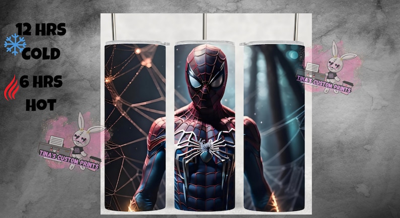 Spider Man Tumbler, 20oz Tumbler, Spider Man Cup, Insulated Tumbler ...