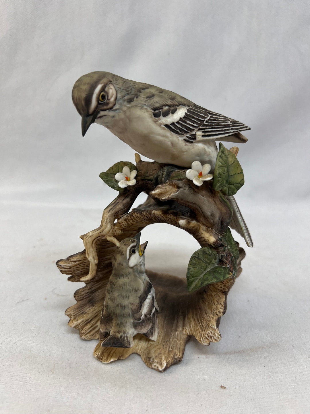 Vintage Homco Porcelain Figurine Mother Bird - Etsy