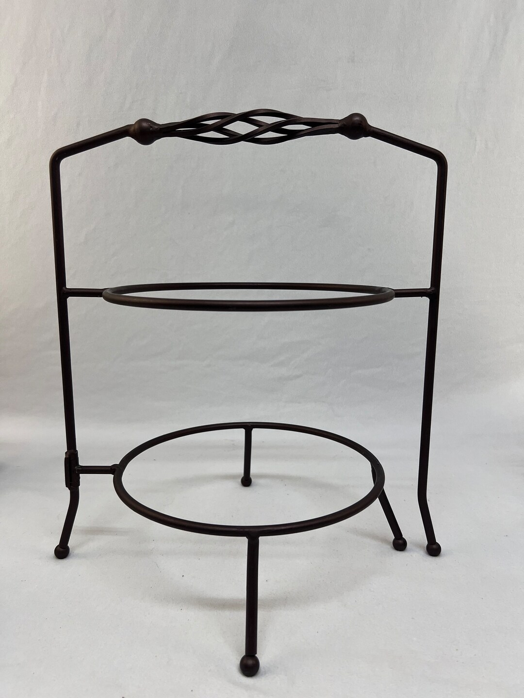 Swivel 2 Tier Dessert Plate Stand / Pie Rack - Etsy