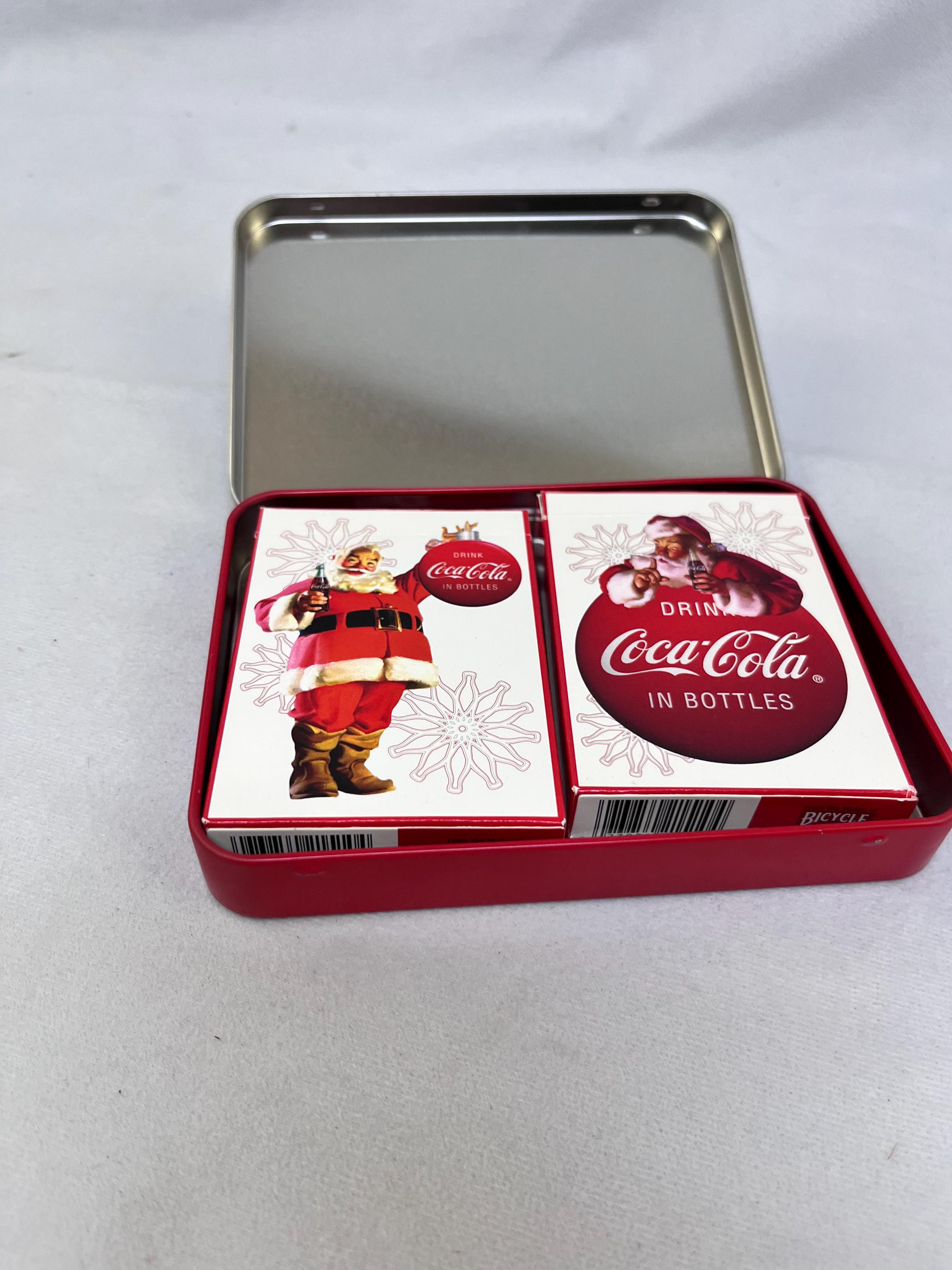 Vintage Playing Card Tin With Coca Cola Cards - Etsy