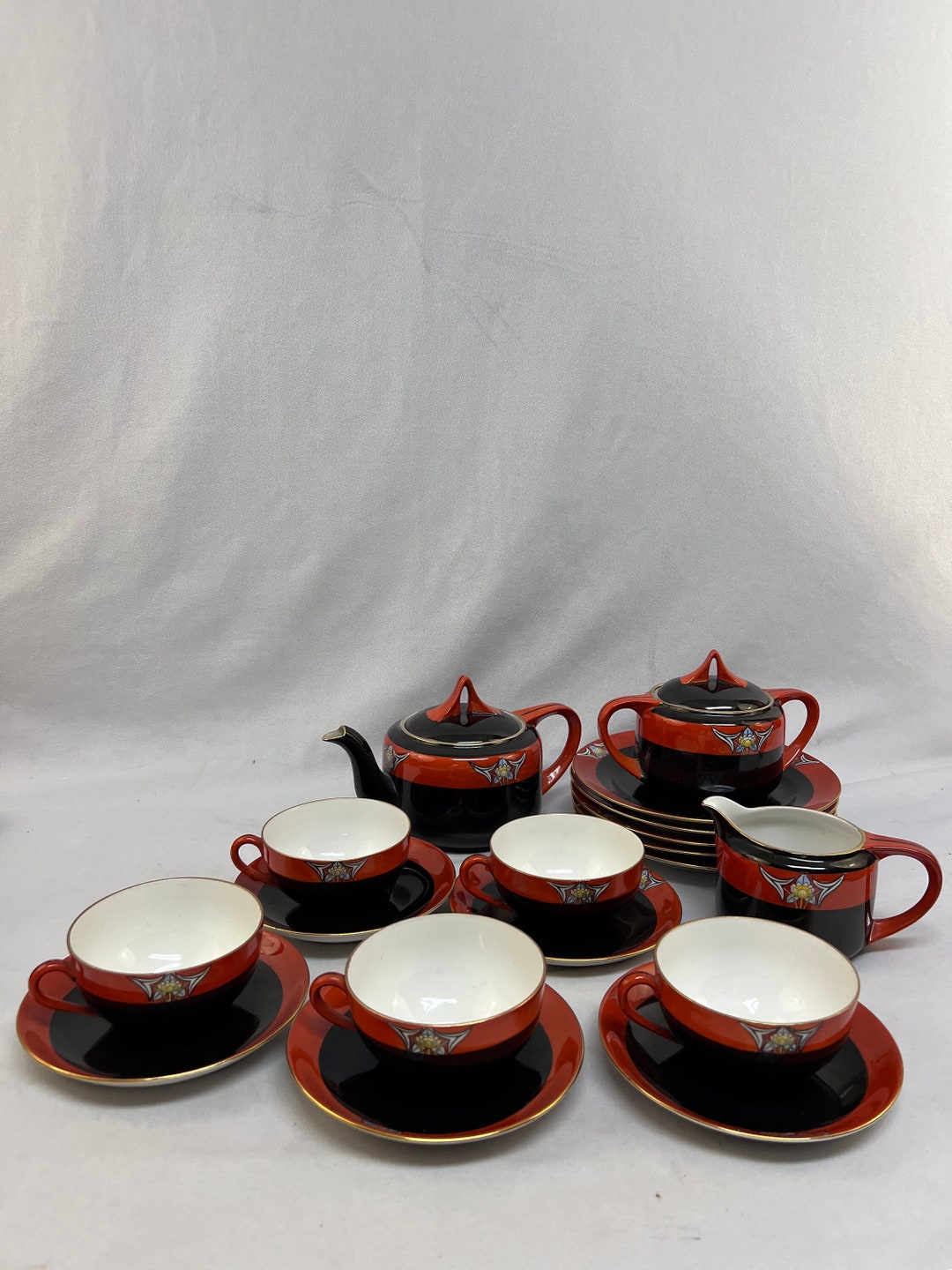 Vintage Japanese Tea Set - 18 Piece Set - Etsy