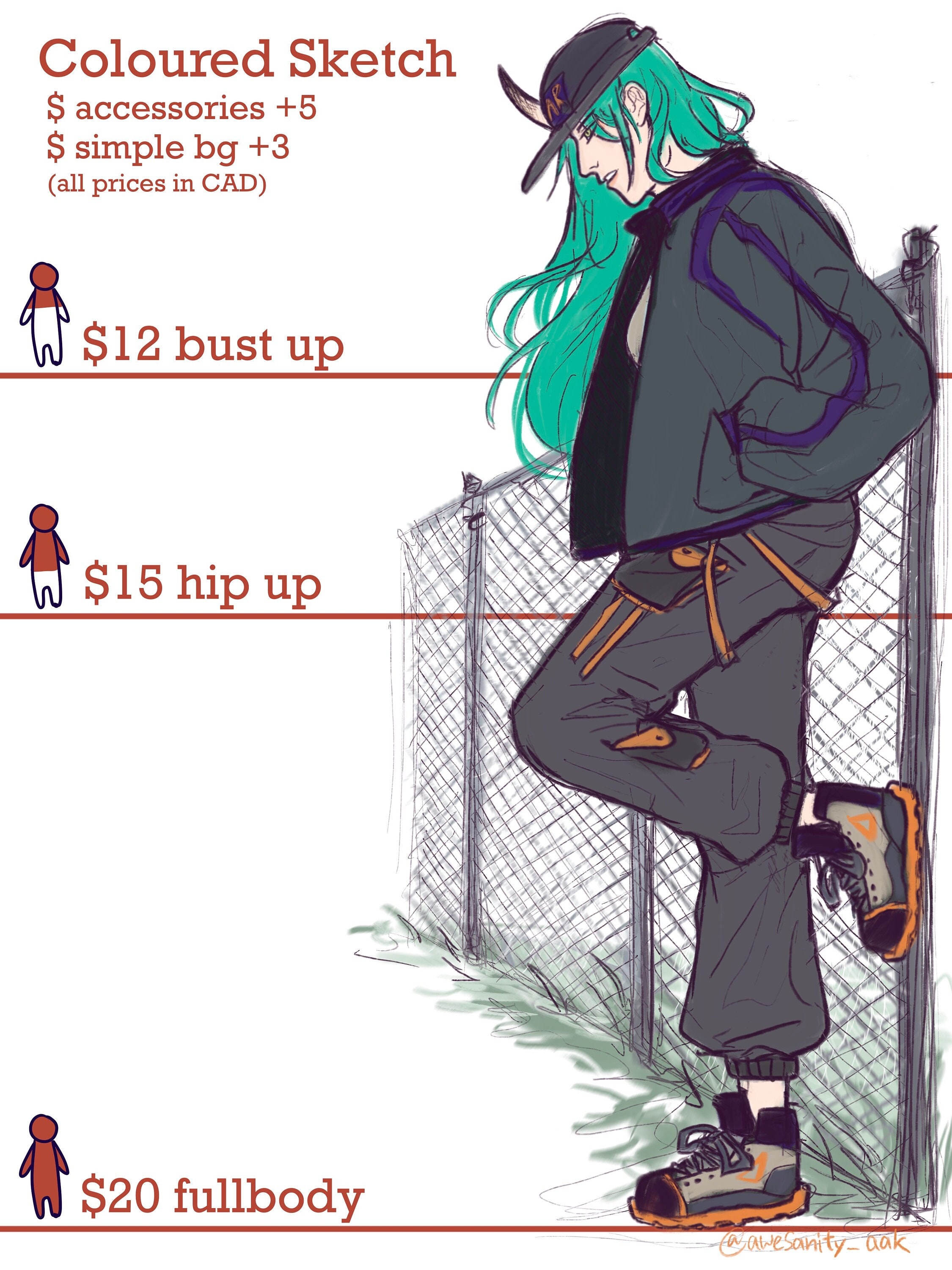 FLAT COLOUR COMMISSION Digital Oc, Anime, Dnd, Video Game, Pet, Animal ...