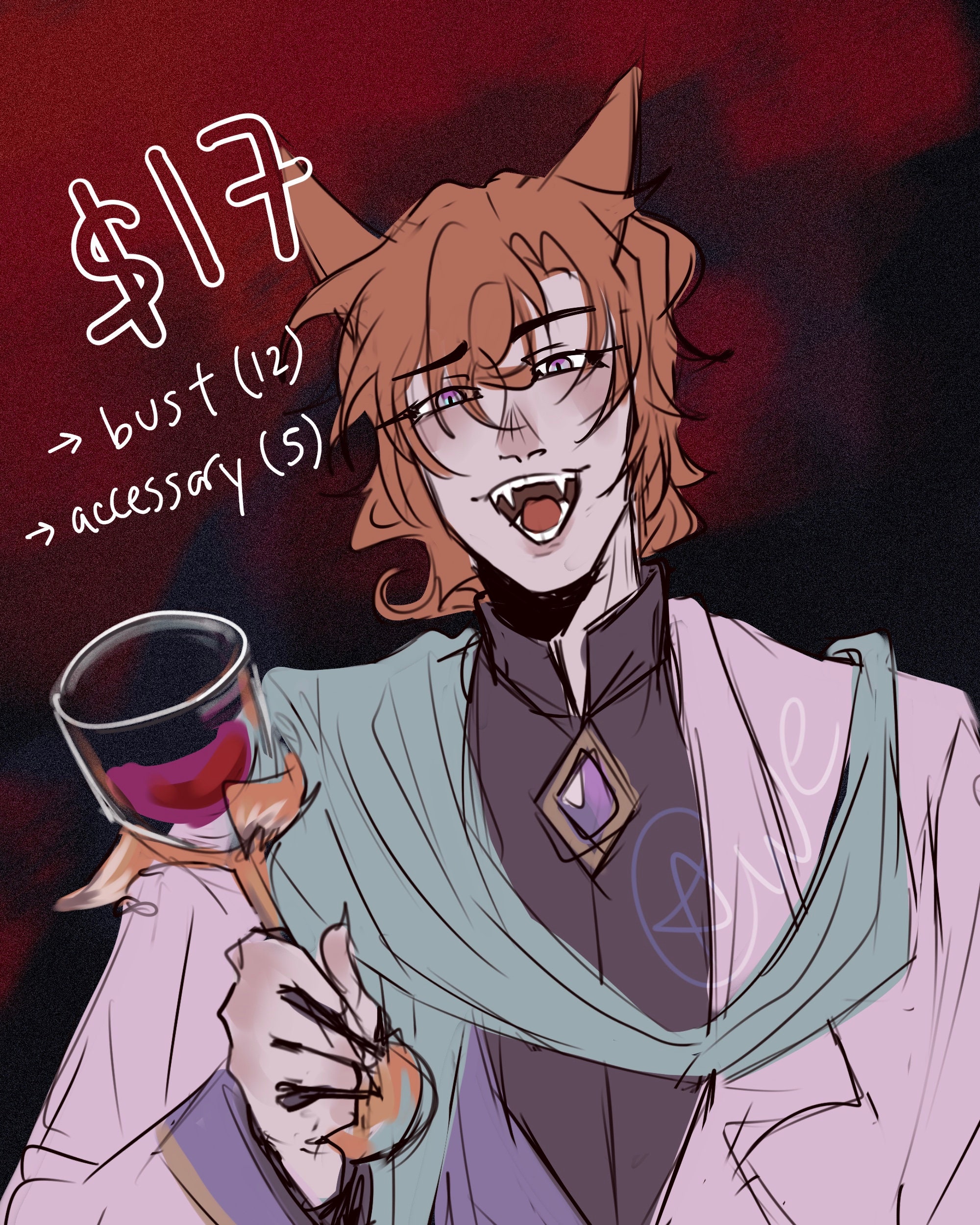 FLAT COLOUR COMMISSION Digital Oc, Anime, Dnd, Video Game, Pet, Animal ...