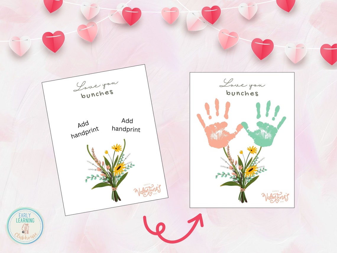 Valentines Day Handprint Art, Happy Valentines Day, Handprint Craft ...