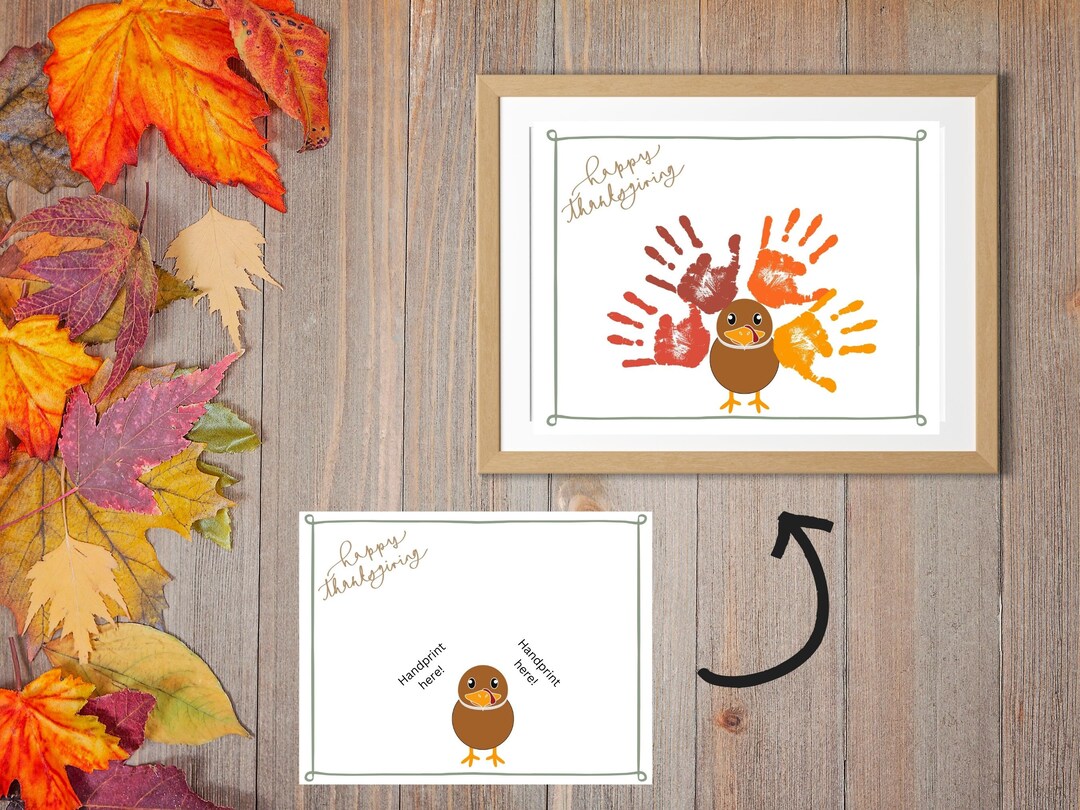 Thanksgiving Handprint Art Happy Thanksgiving - Etsy