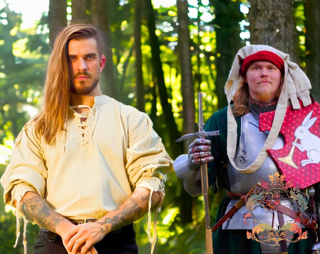 Renaissance Ren Faire Viking Larp Tunic: Medieval Linen Tunic - Etsy