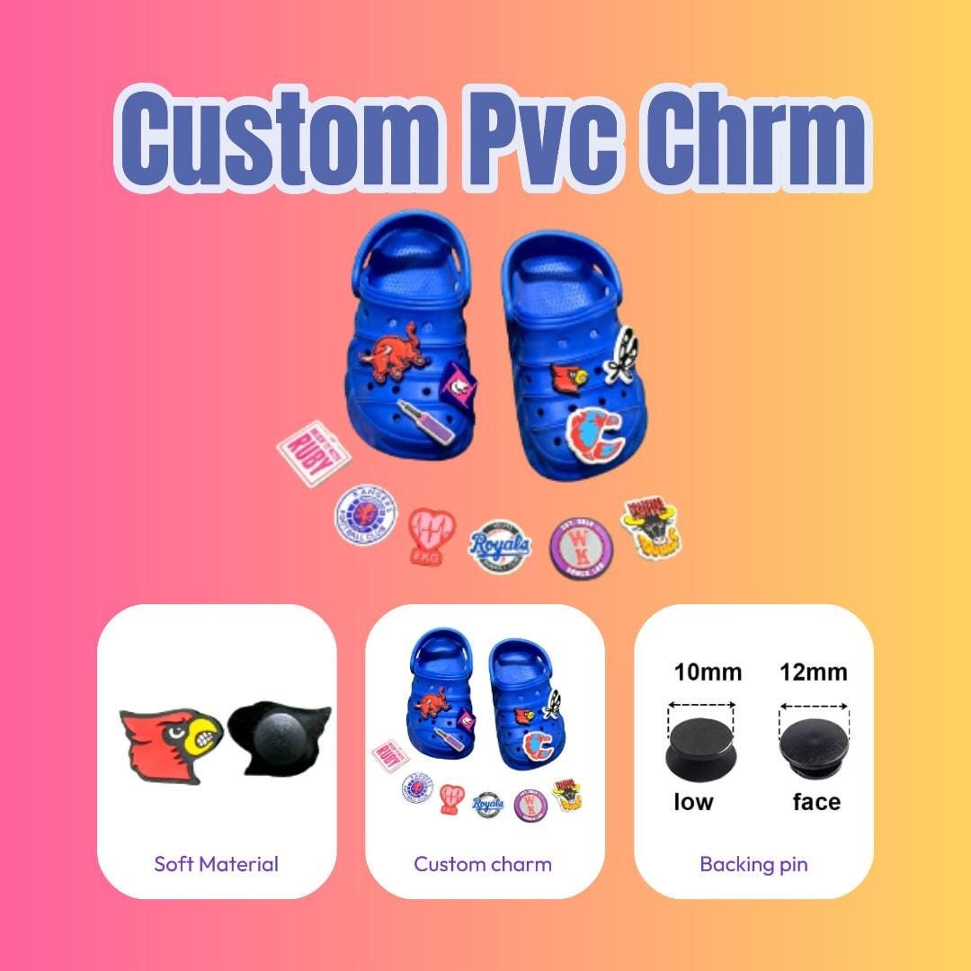 Create Your Custom PVC Clog Charms, Custom PVC Shoe Charms, Made to ...