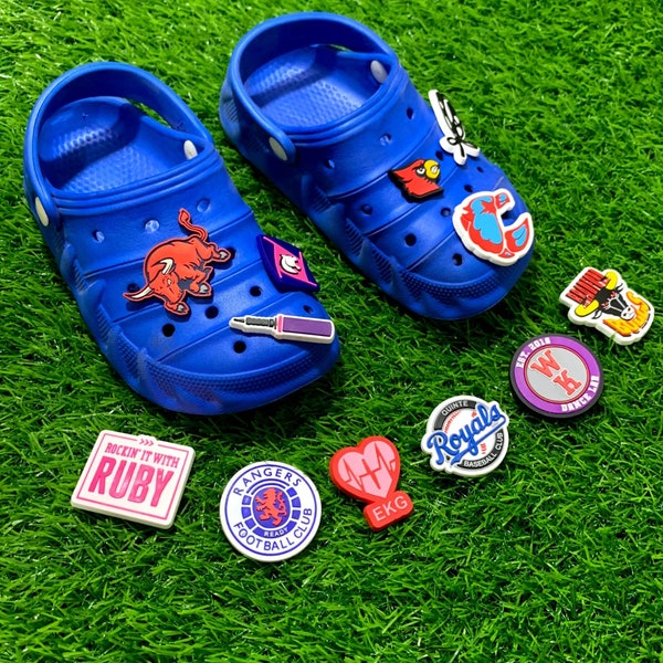 Personalized Football Croc Charm - Etsy