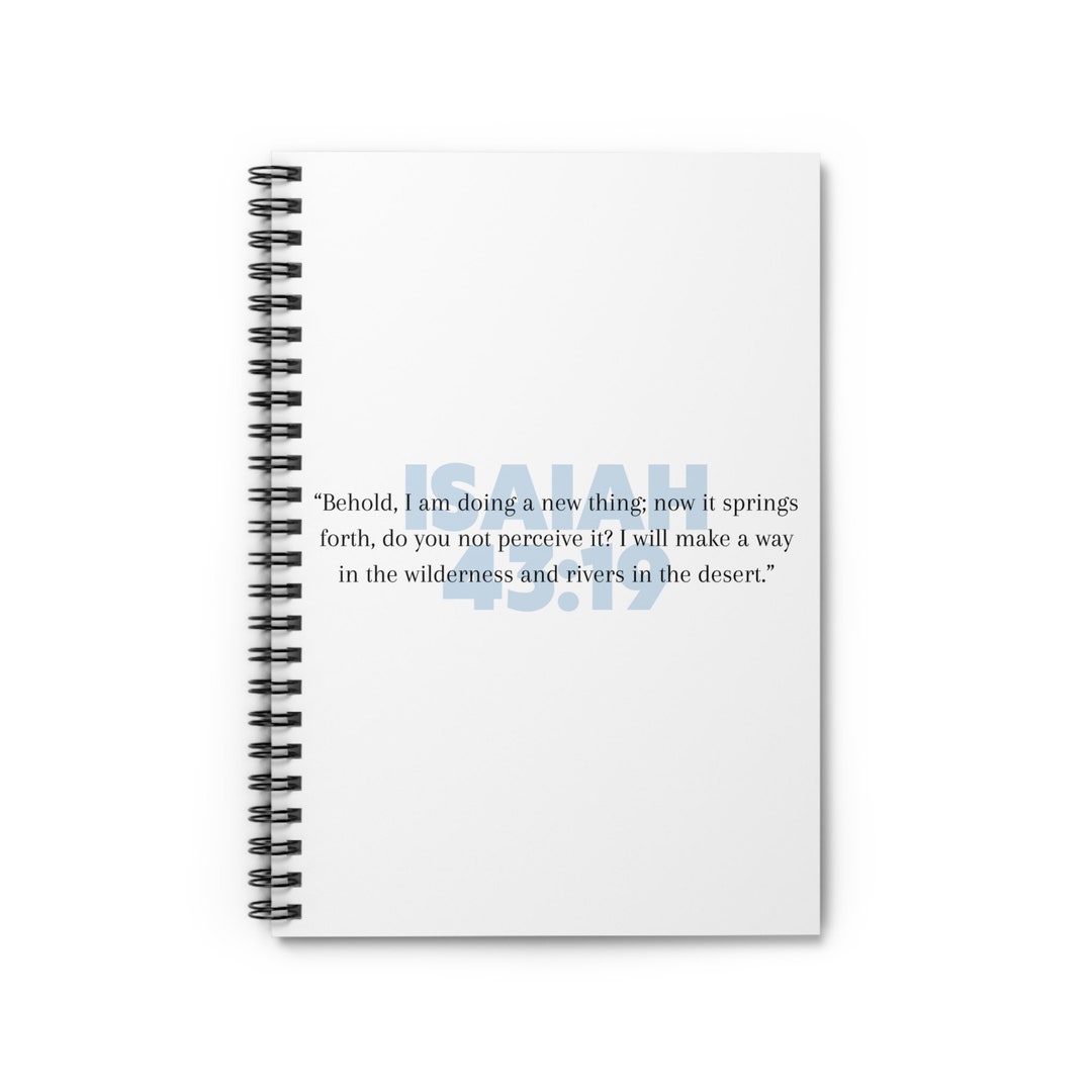 I Am Doing a New Thing Devotional Notebook / Christian Journal / Faith ...