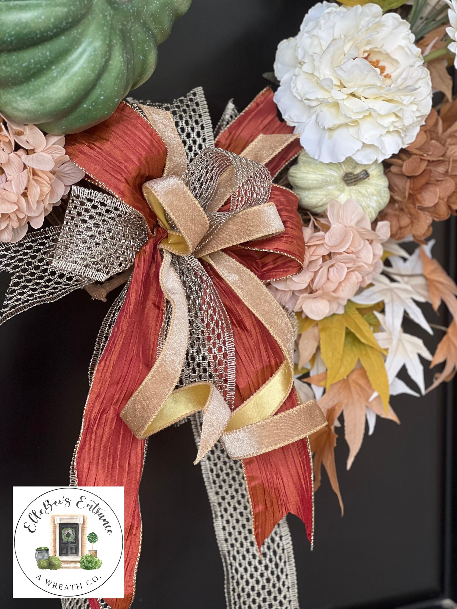 Oval Grapevine Fall Wreath - Etsy
