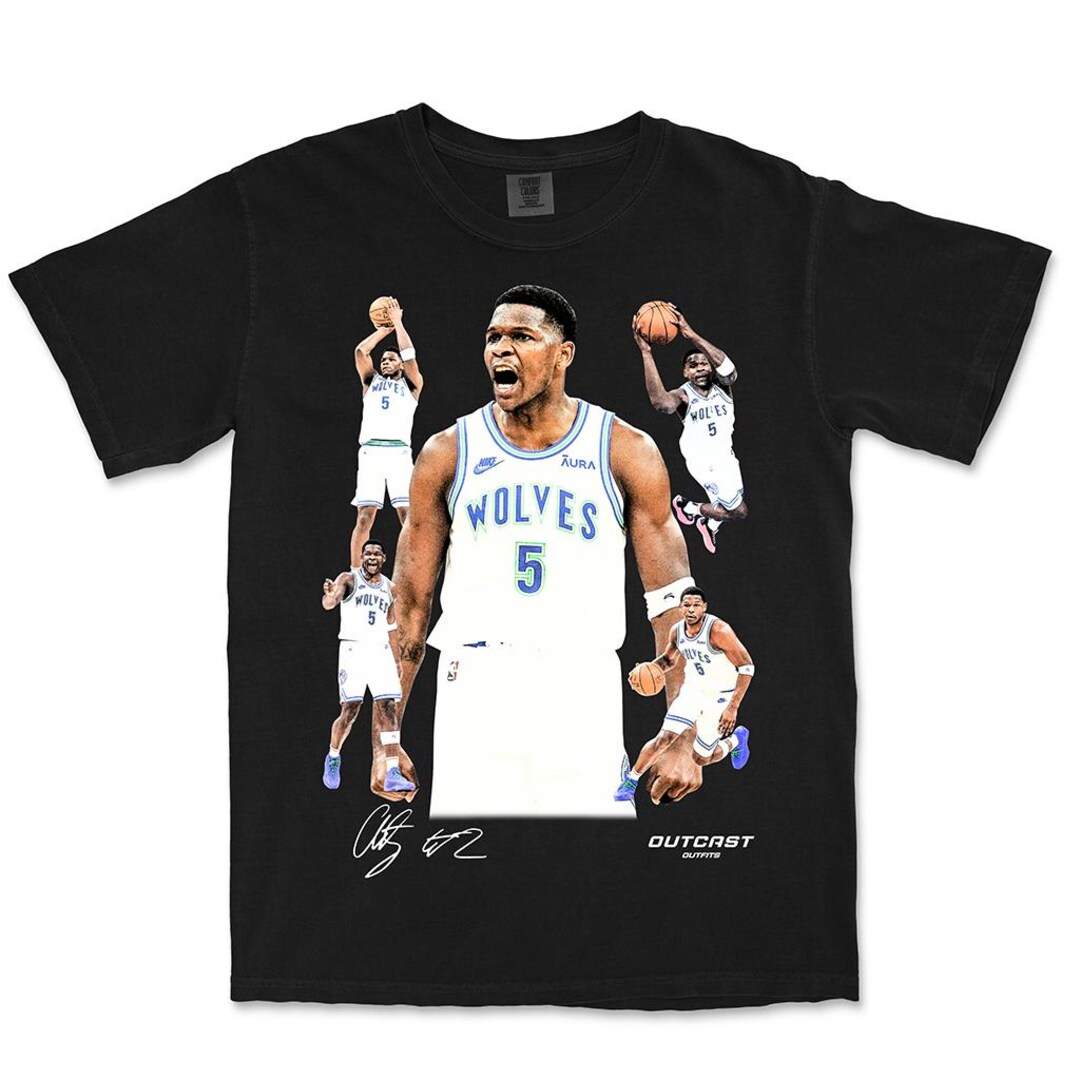 Vintage Anthony Edwards Design | Retro Basketball Graphic Design ...