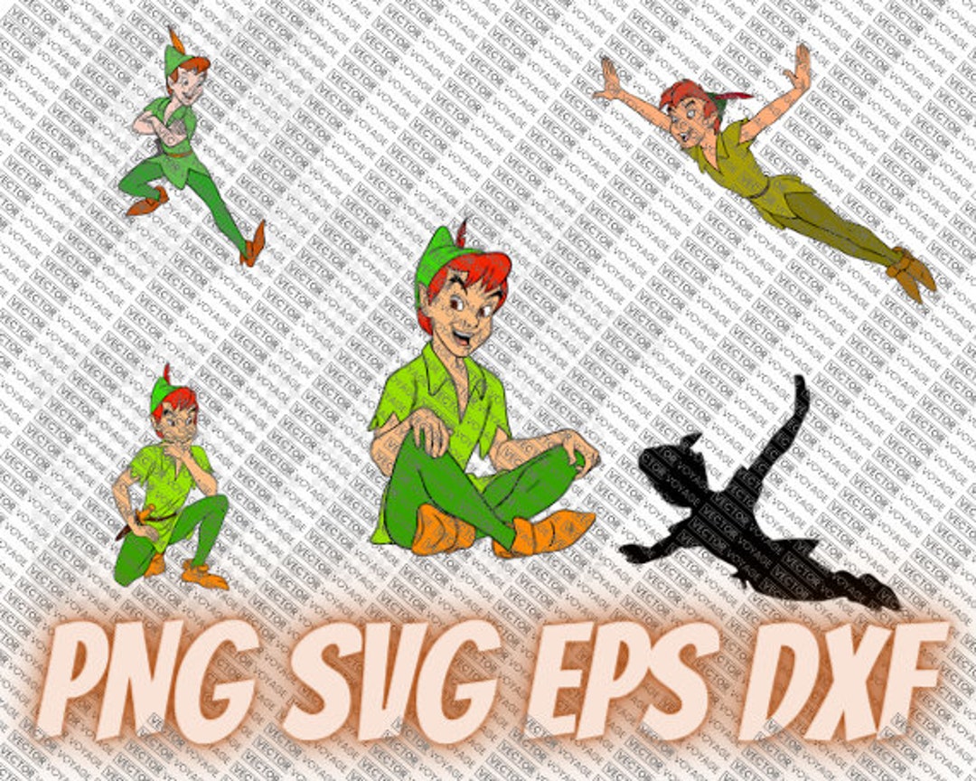 Peter Pan Bundle 5 Pack High Quality Vector PNG SVG EPS Printable ...