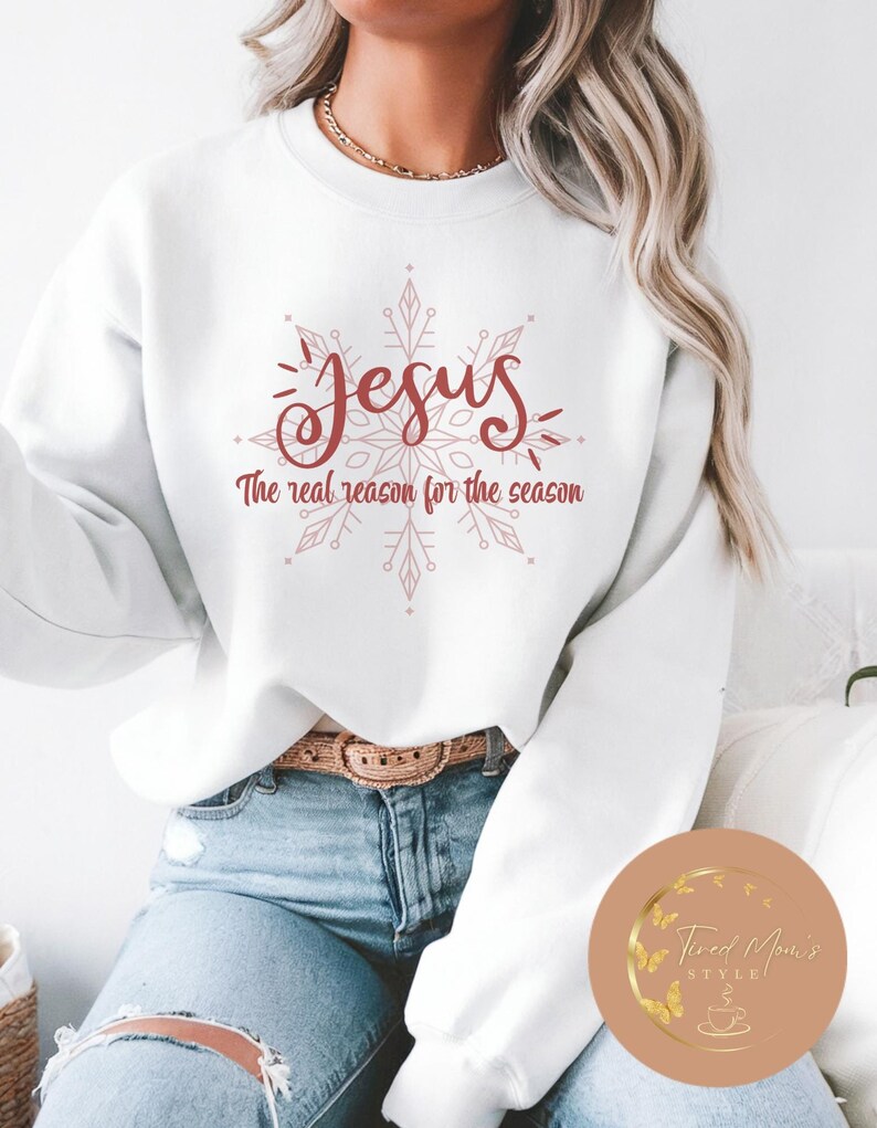 Christian Christmas Sweater Jesus Sweatshirt Religious Holiday Wear ...