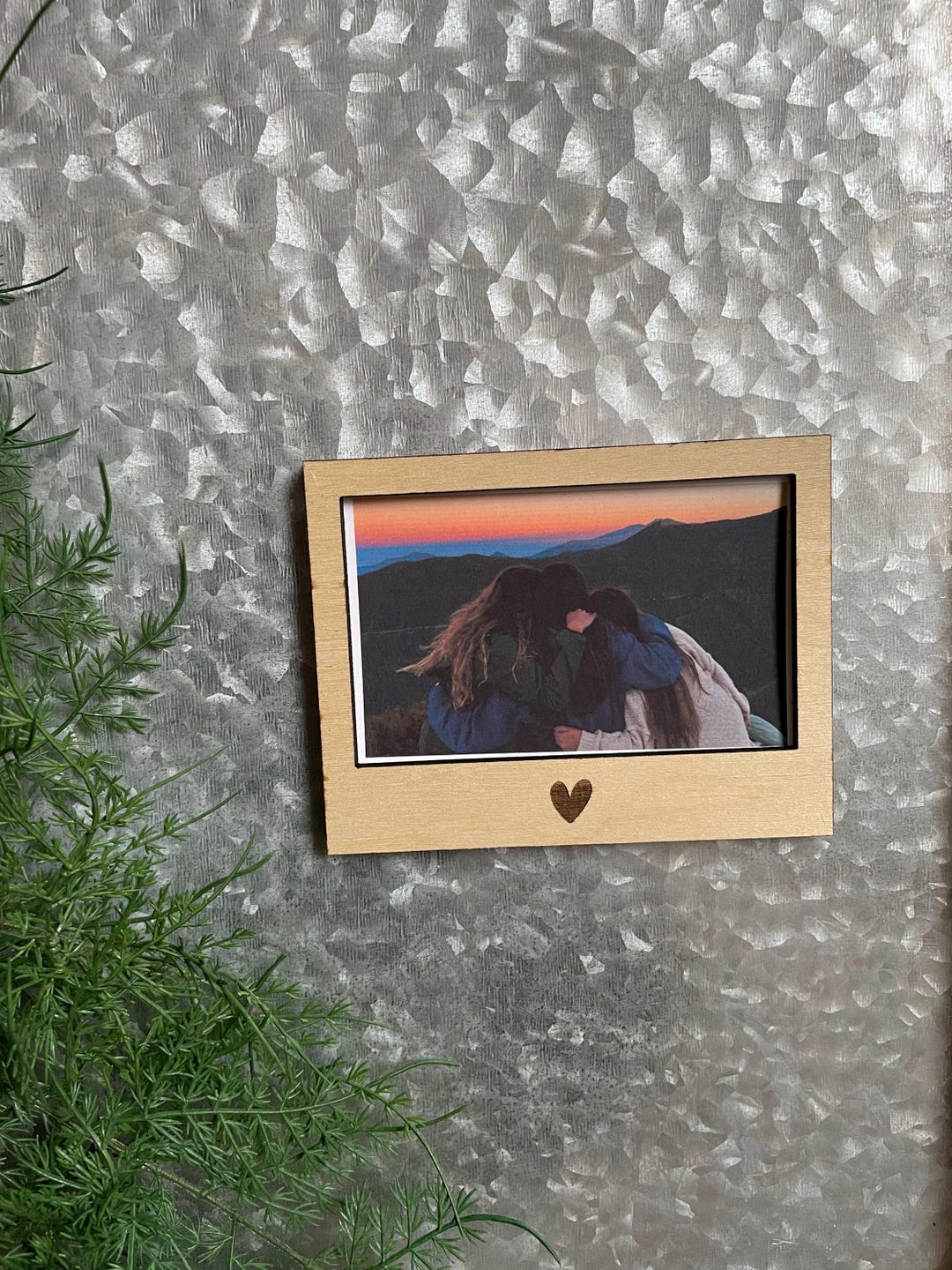 Instant Picture Frame Photo Magnet - Heart Wide Photo Frame - Magnetic ...