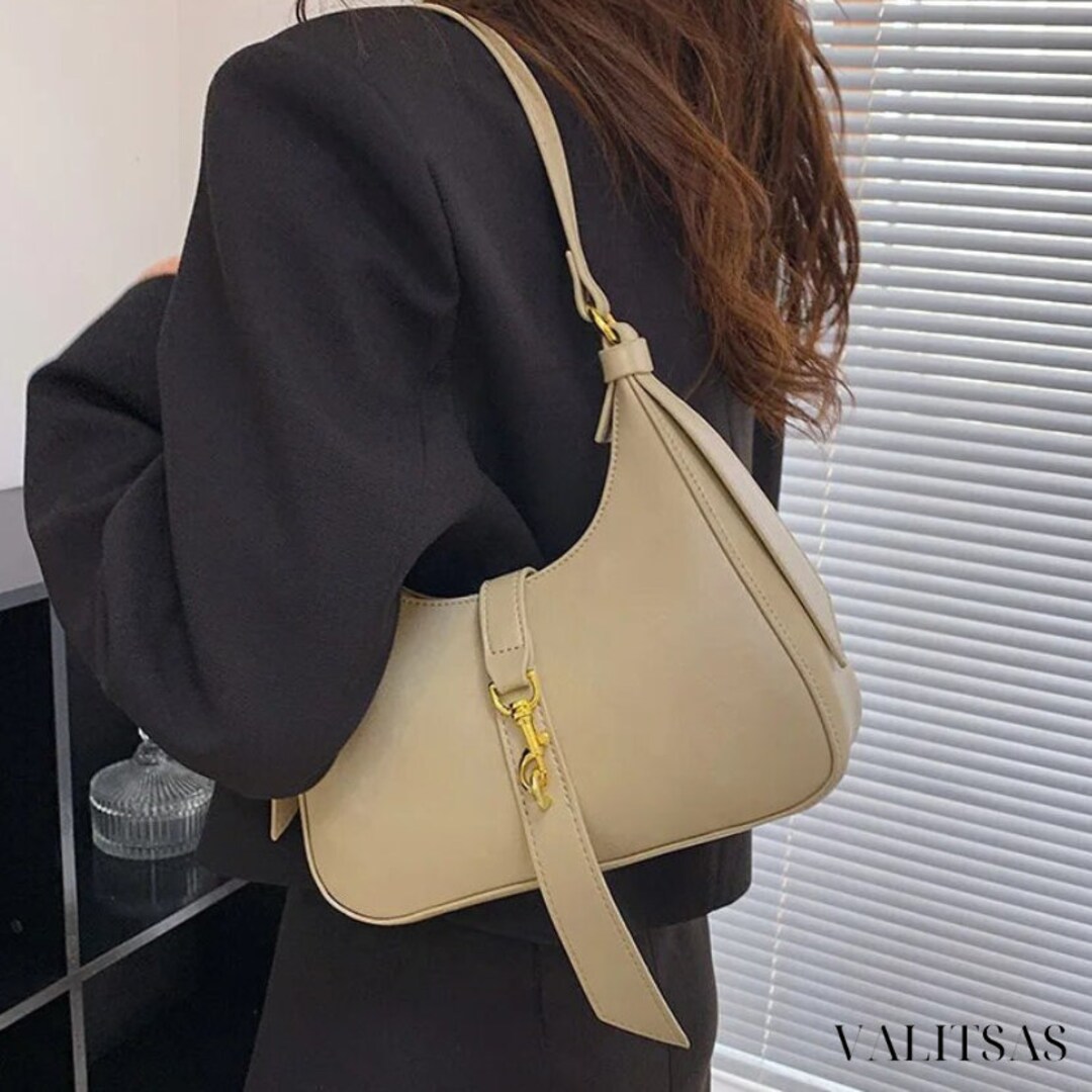 Small Leather Shoulder Bag Old Money Leather Handbag Classic - Etsy UK