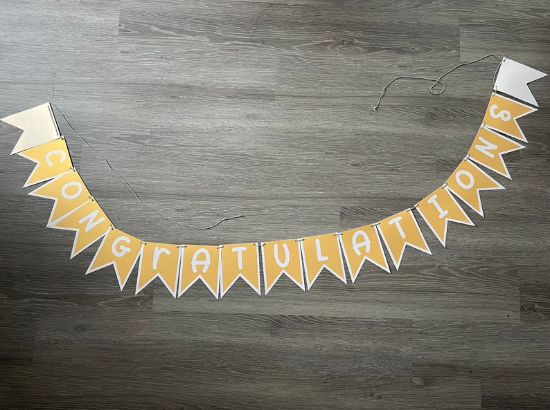 Congratulations Banner, Party Banner, Party Decor, Baby Shower ...