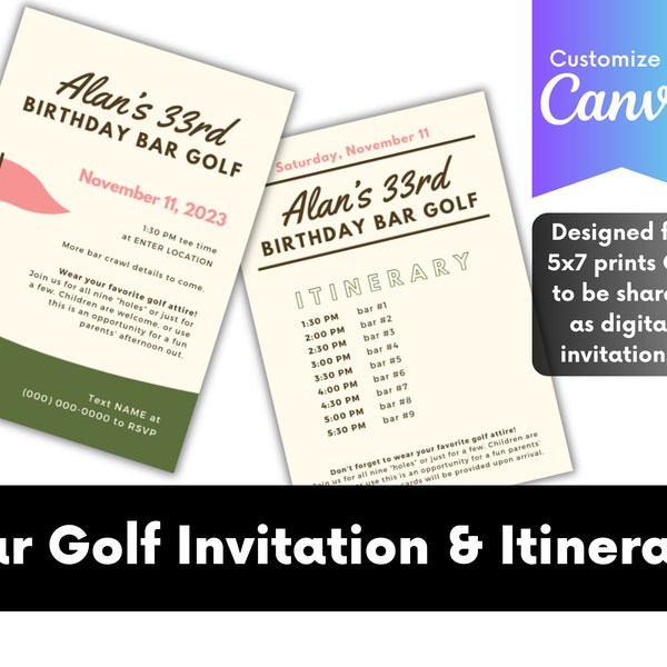 Bar Crawl Invitation - Etsy