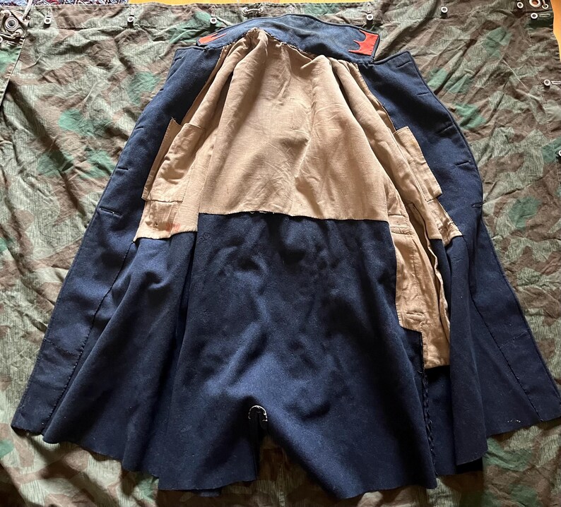 Muy raro WW1 Infantería de lana del ejército suizo gran abrigo uniforme ...