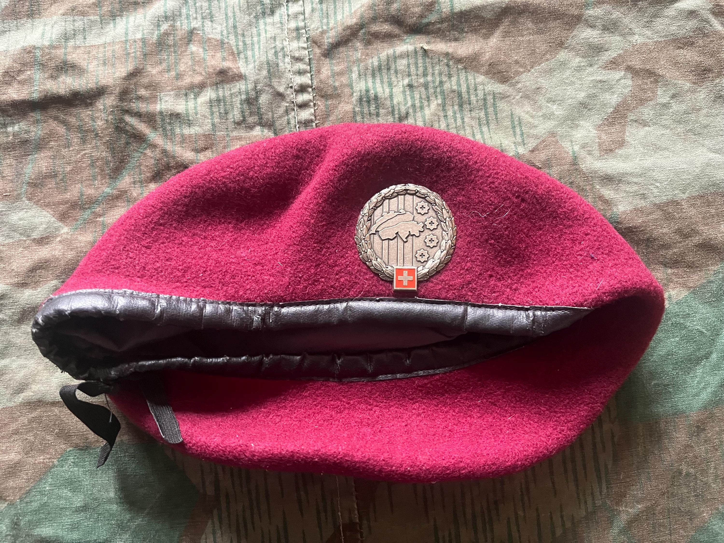 Cold War Swiss Army Uniform Beret Hat - Etsy