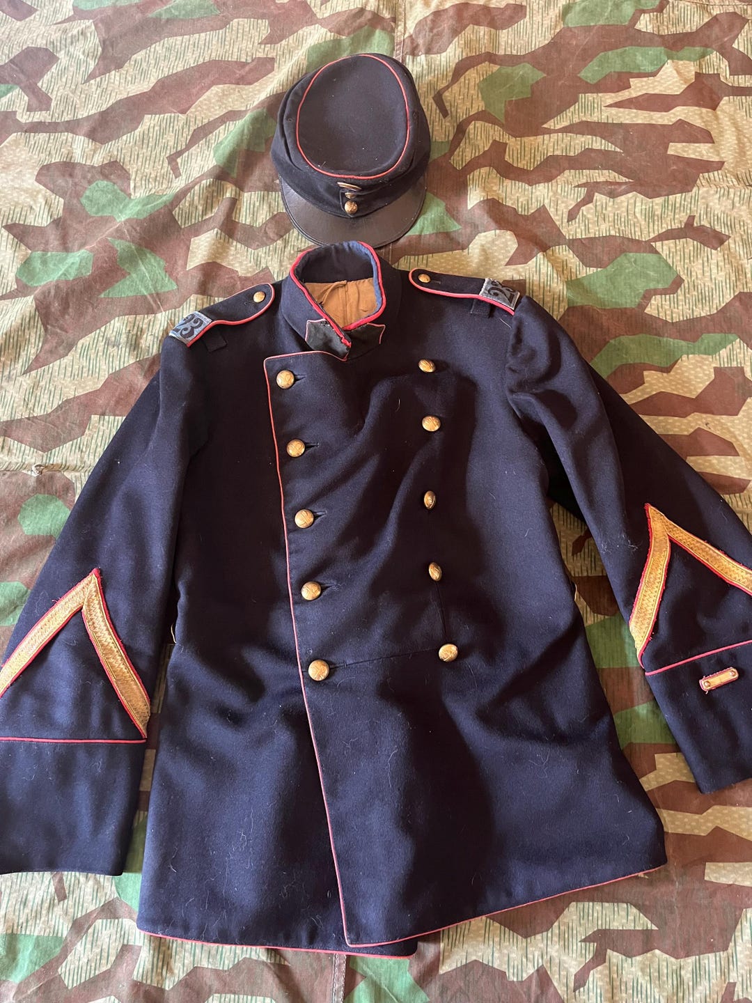 Rare WW1 Swiss Army Sapper Engineer Soldier Sergeant NCO Uniform Jacket ...