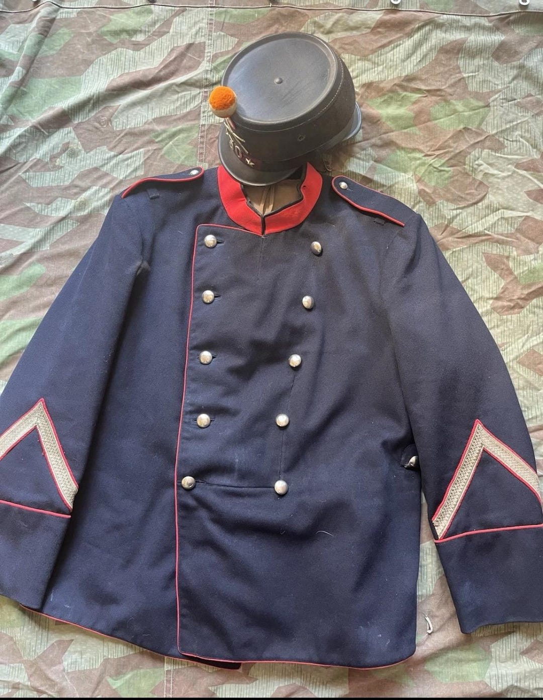 WW1 Swiss Military Infantry Soldier Uniform Set Jacket Schako Ord. 1898 ...