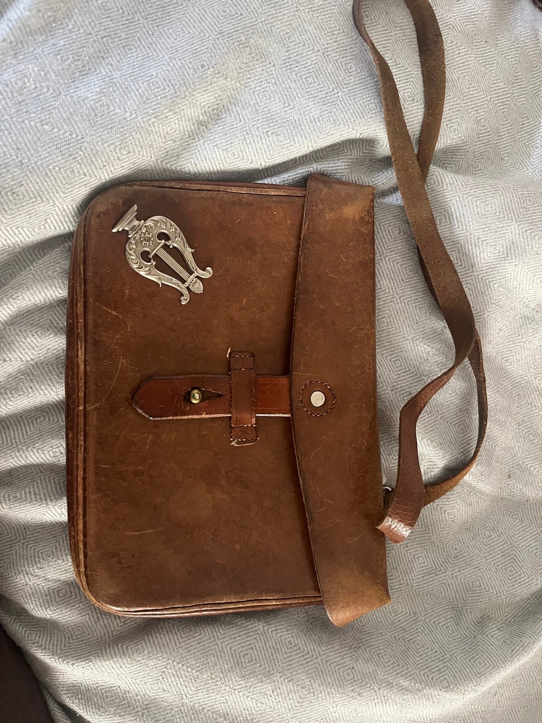 WW2 Swiss Army Officer Bag Satchel Leather Vintage - Etsy